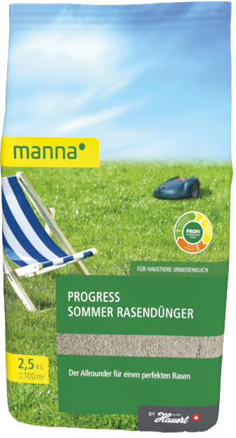 Perfekter Rasen mit MANNA Progress Sommer Rasendünger - Jetzt bei samen.de